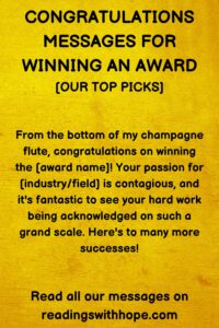60 Congratulations Messages for Winning an Award