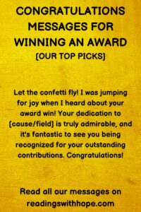 60 Congratulations Messages for Winning an Award