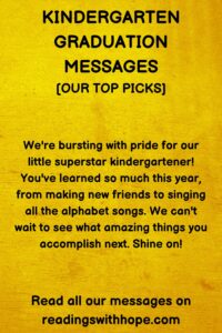 72 Kindergarten Graduation Messages and Wishes