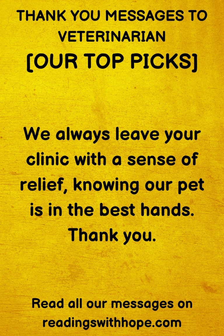 50 Thank You Messages to Veterinarians