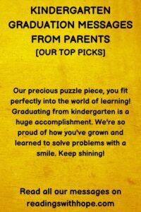 72 Kindergarten Graduation Messages and Wishes