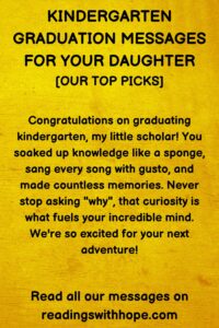 72 Kindergarten Graduation Messages and Wishes