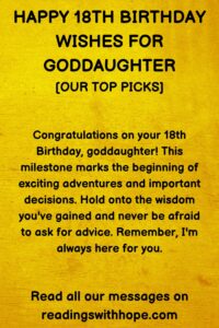 50 Happy Birthday Messages for Goddaughter