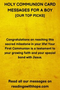 What to Write on a First Communion Card