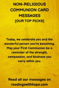 What to Write on a First Communion Card