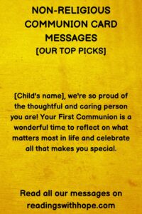 What to Write on a First Communion Card