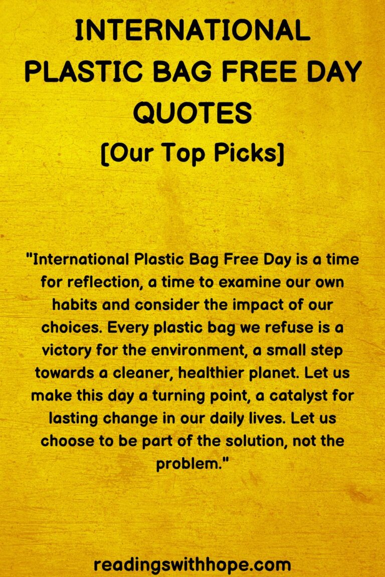 35 International Plastic Bag Free Day Quotes