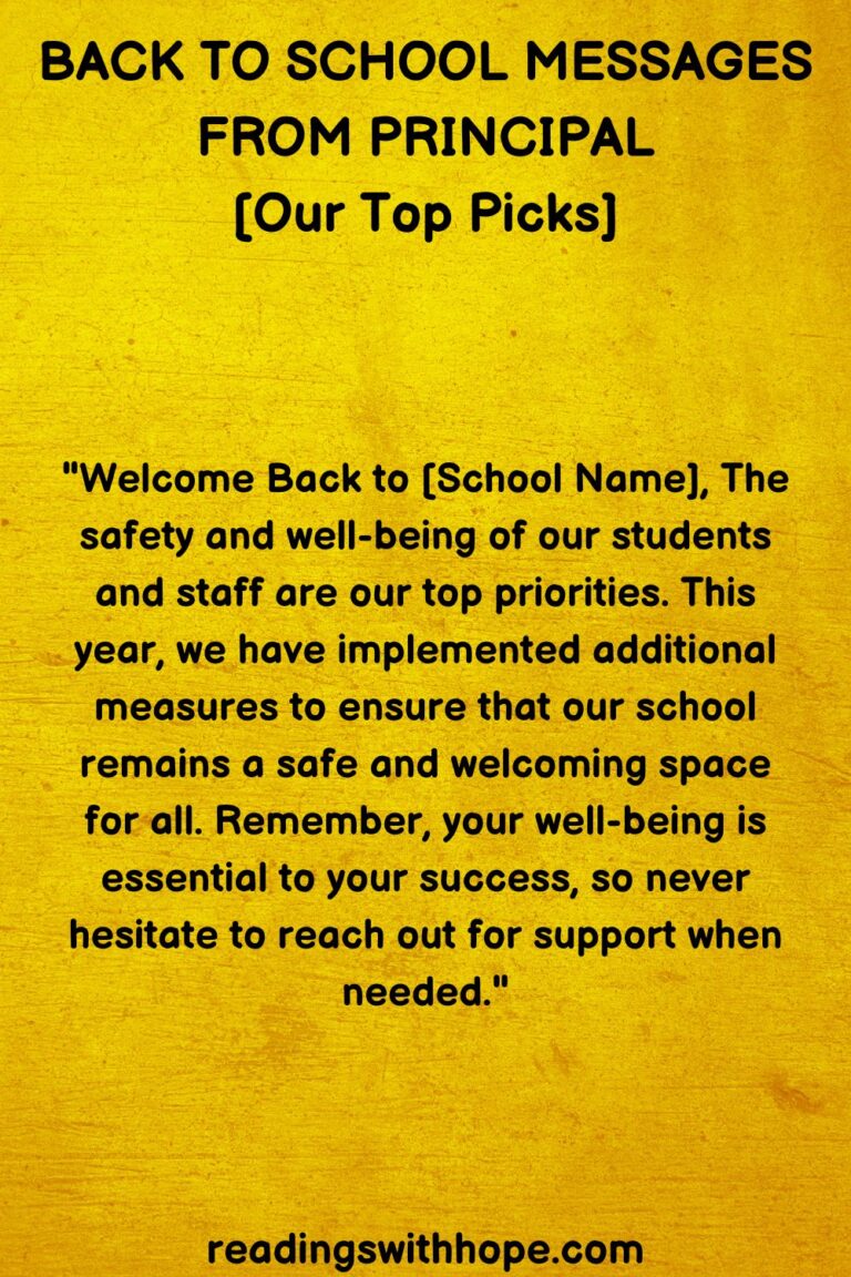 60 Back To School Messages From Principal, Including Quotes