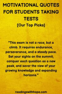 30 Motivational Quotes For Students Taking Tests