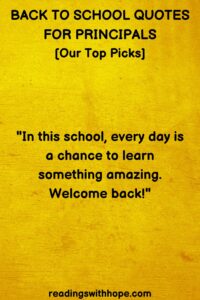 60 Back To School Messages From Principal, Including Quotes