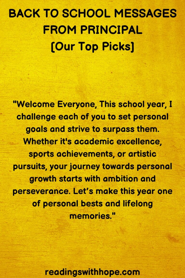 60 Back To School Messages From Principal, Including Quotes