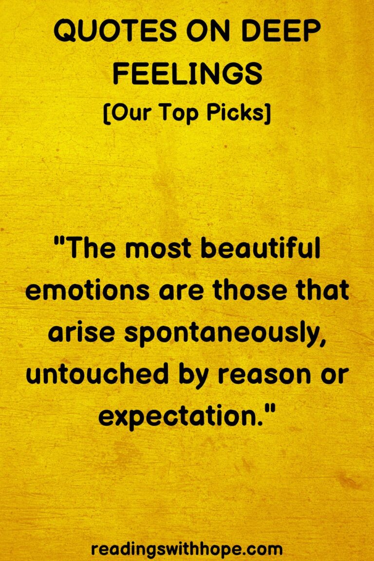 50 Quotes on Deep Feelings