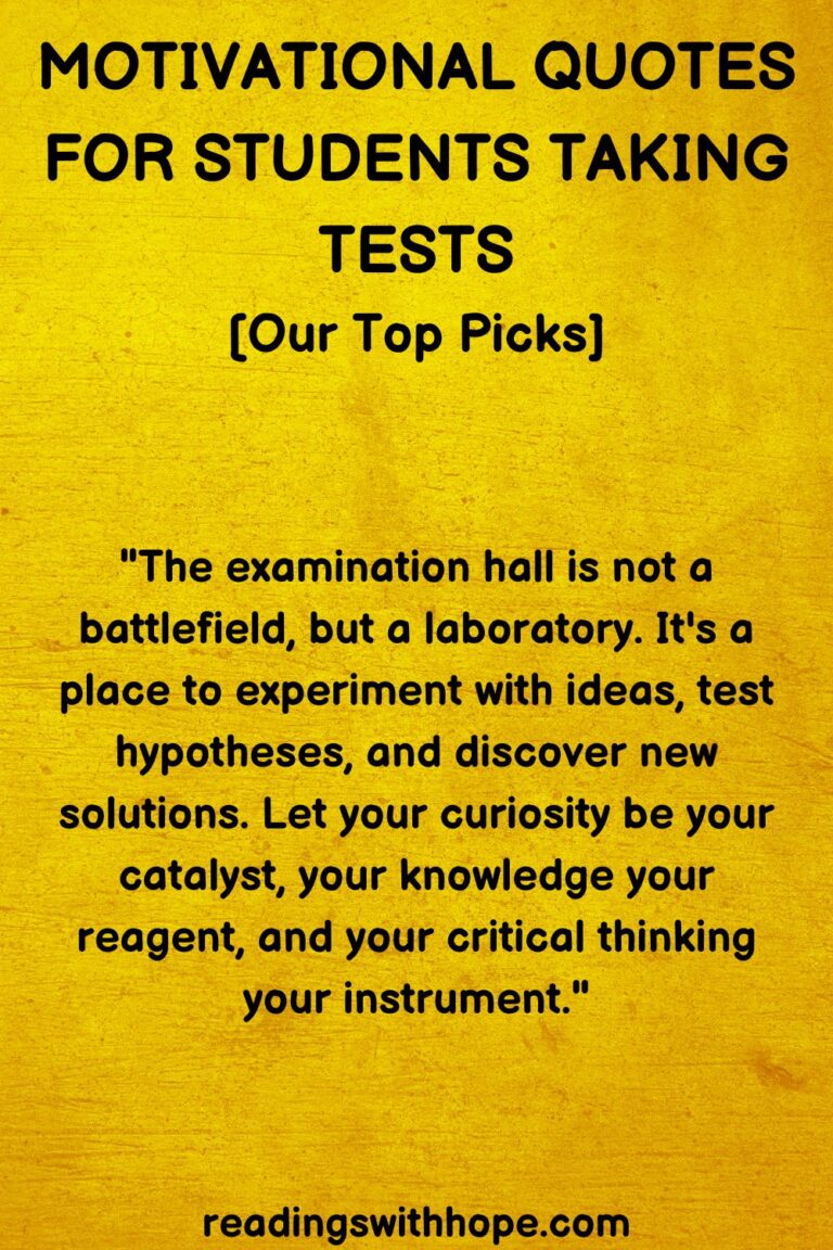 30 Motivational Quotes For Students Taking Tests