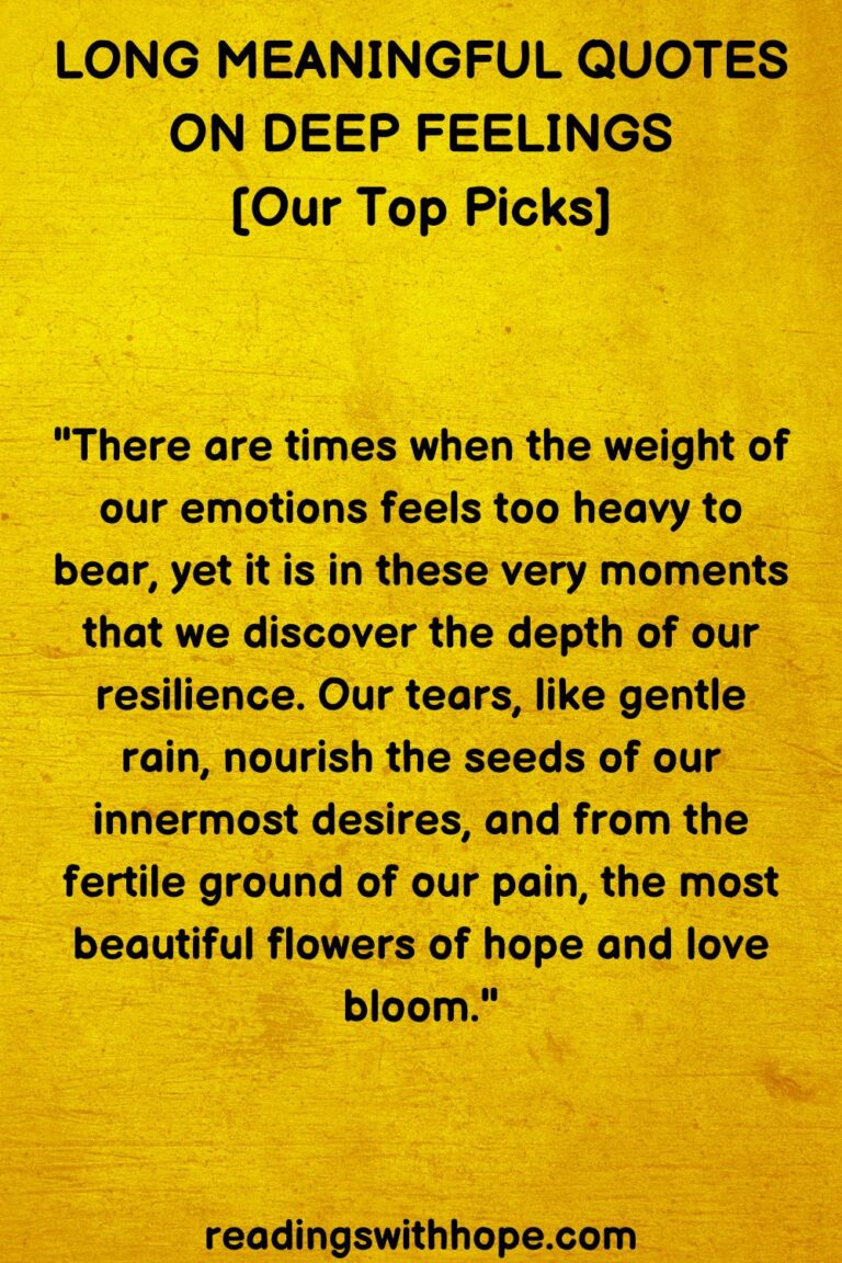 50 Quotes on Deep Feelings