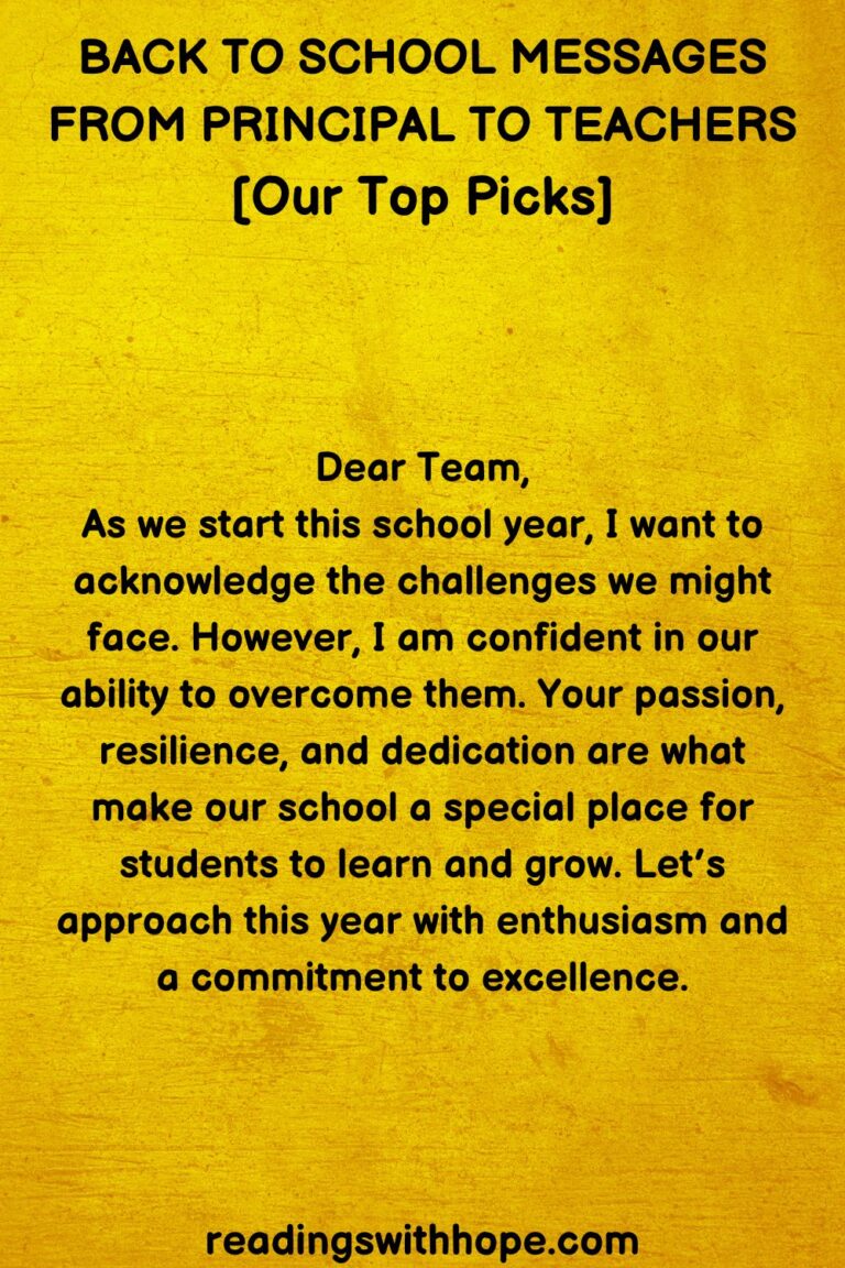 60 Back To School Messages From Principal, Including Quotes