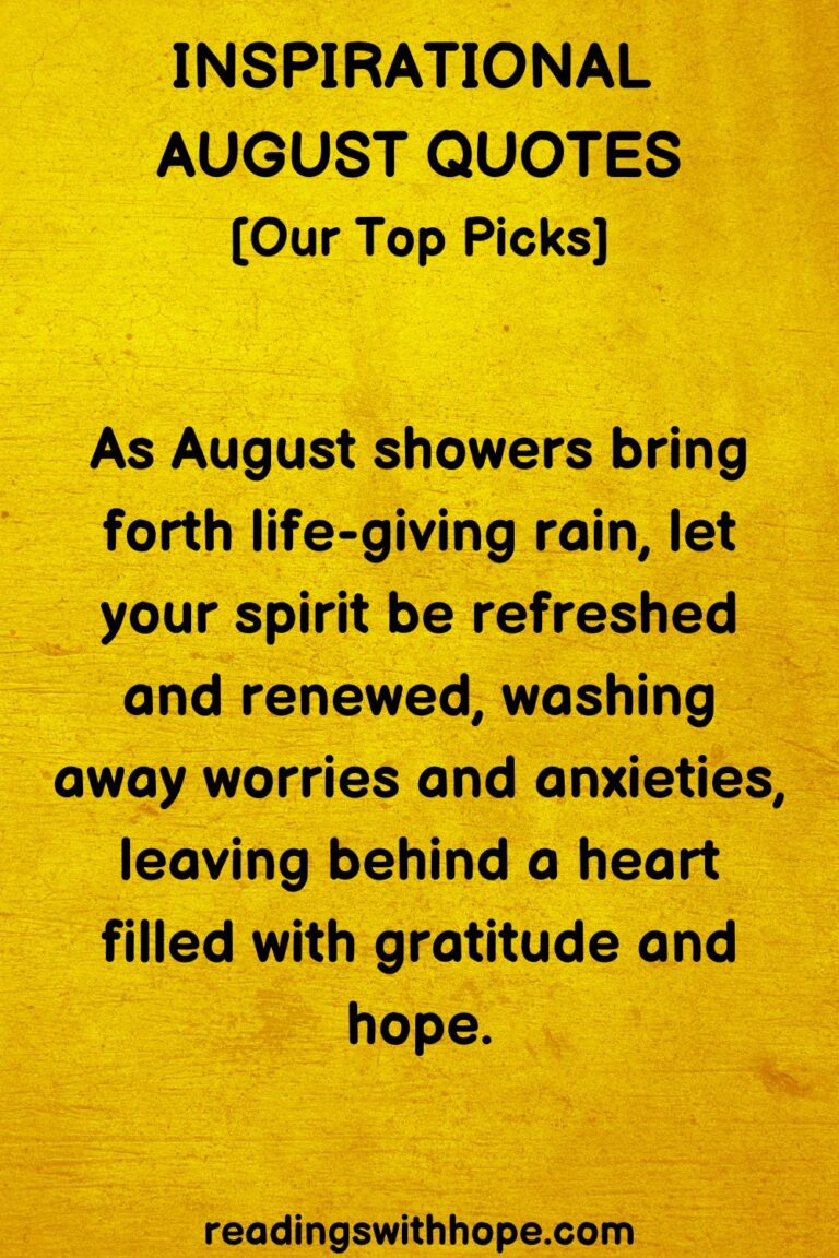 80 August Quotes, Sayings and Captions