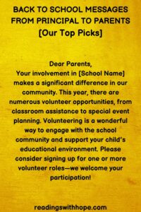 60 Back To School Messages From Principal, Including Quotes