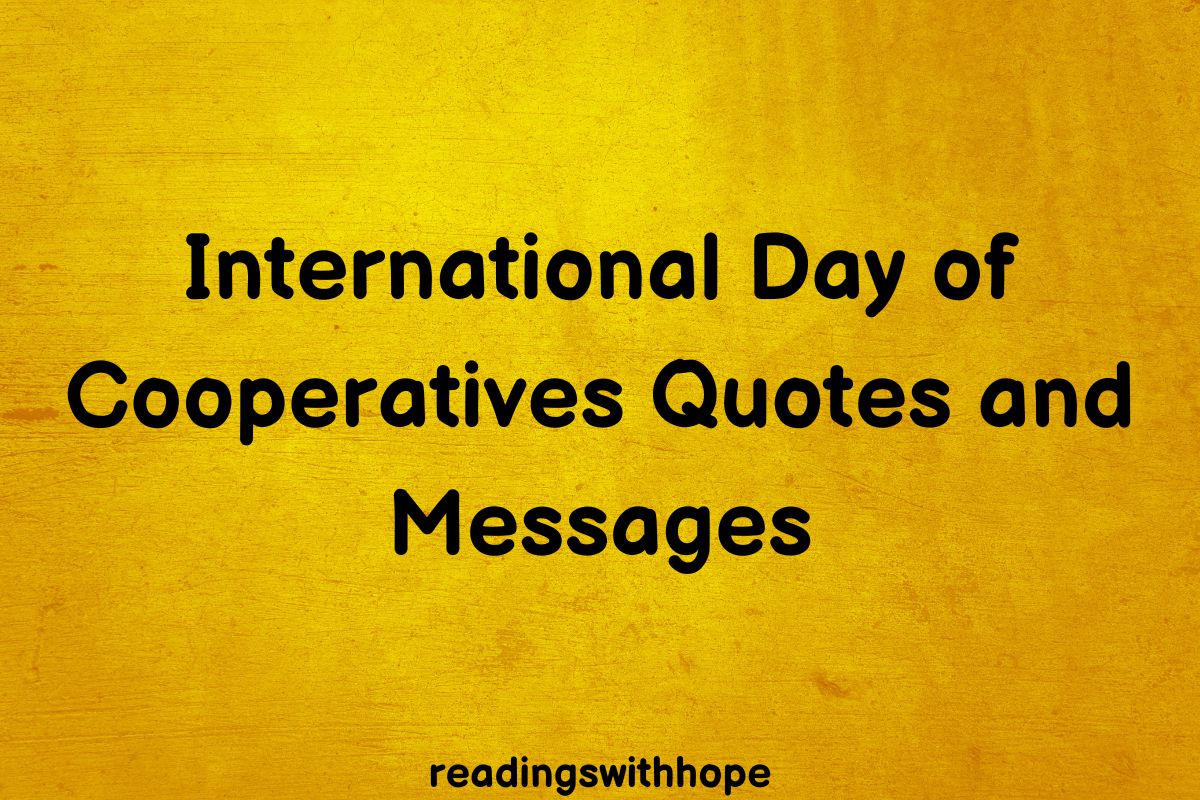 30 International Day of Cooperatives Quotes and Messages