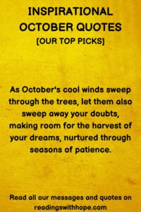 70 Inspirational October Quotes For Work and Motivation