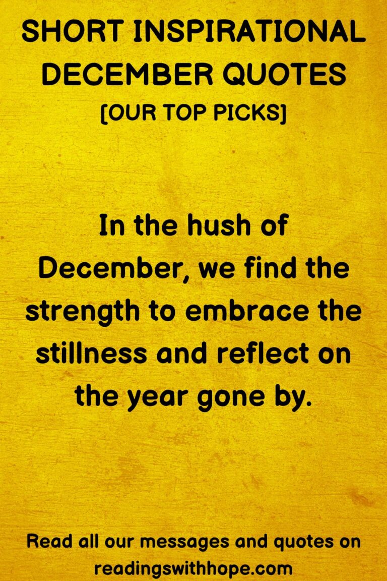 80 Inspirational December Quotes (Short, Funny, For Work and For Kids)