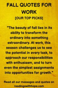 80 Inspirational Fall Quotes For Work and Motivation