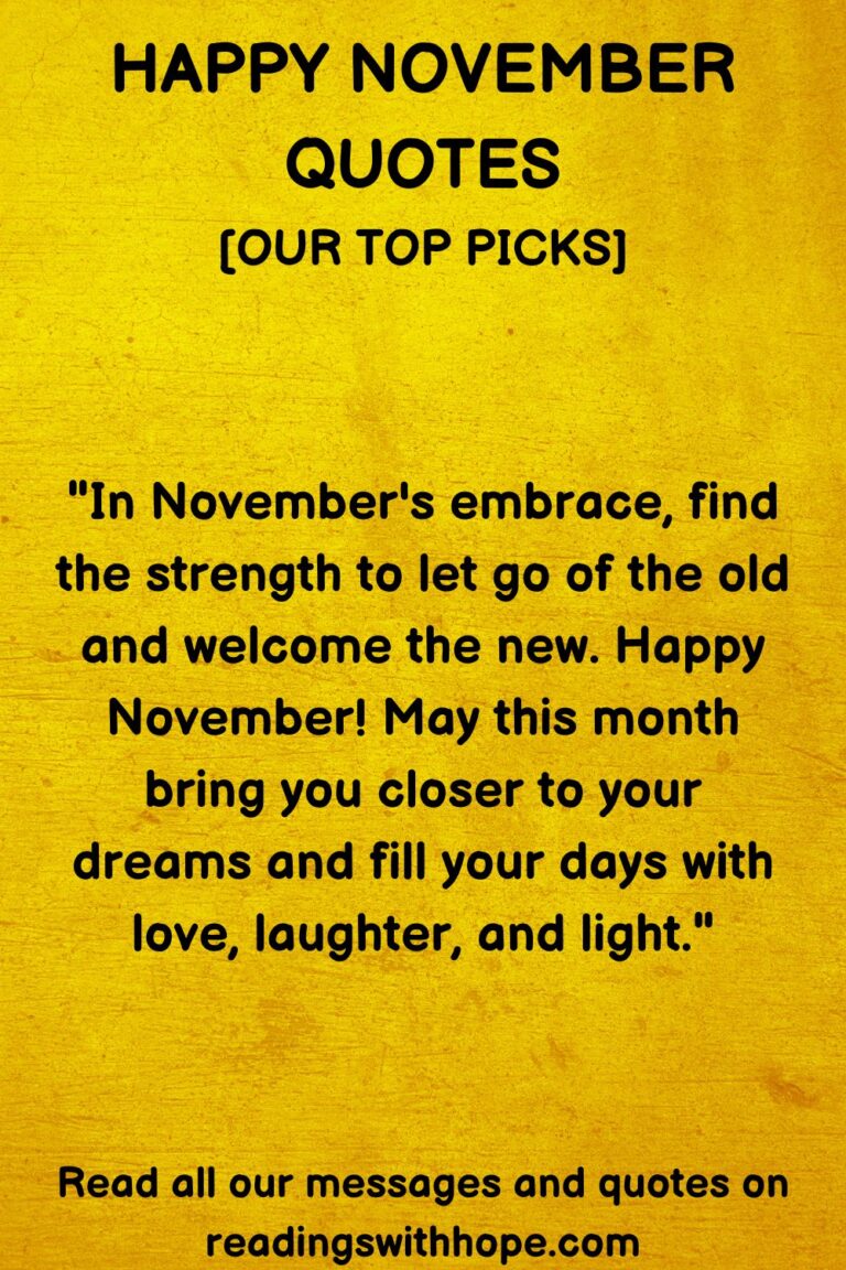 90 Hello November Quotes To Welcome The New Month