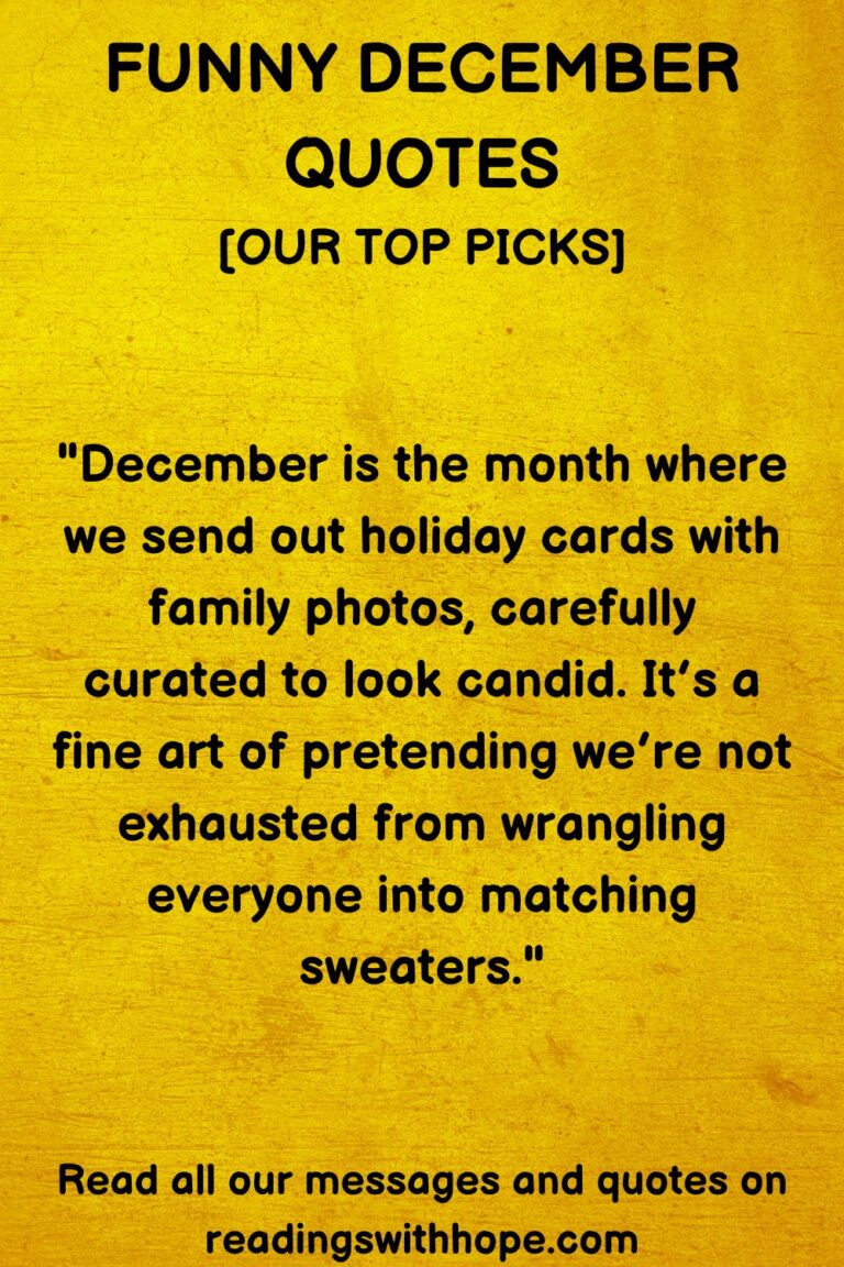 80 Short and Funny December Quotes