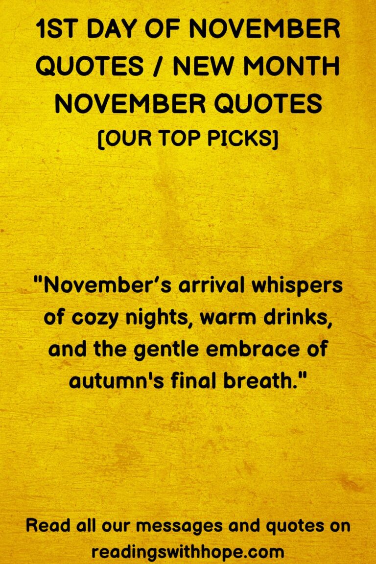 90 Hello November Quotes To Welcome The New Month