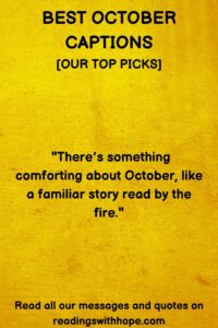 100 October Quotes and Captions | Short, Funny and For Work and For ...
