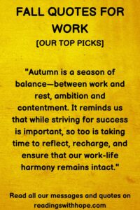 80 Inspirational Fall Quotes For Work and Motivation