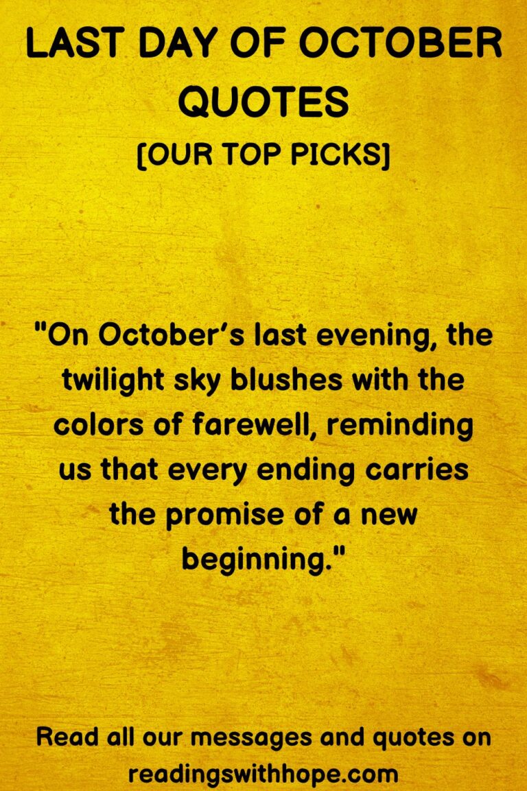 60 Goodbye October Quotes To Convey Thanks On the Last Day of the Month