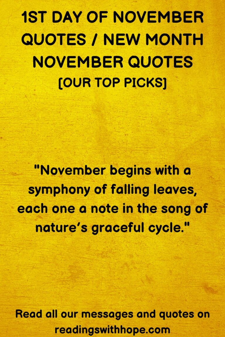 90 Hello November Quotes To Welcome The New Month