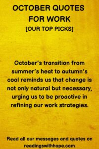 70 Inspirational October Quotes For Work and Motivation
