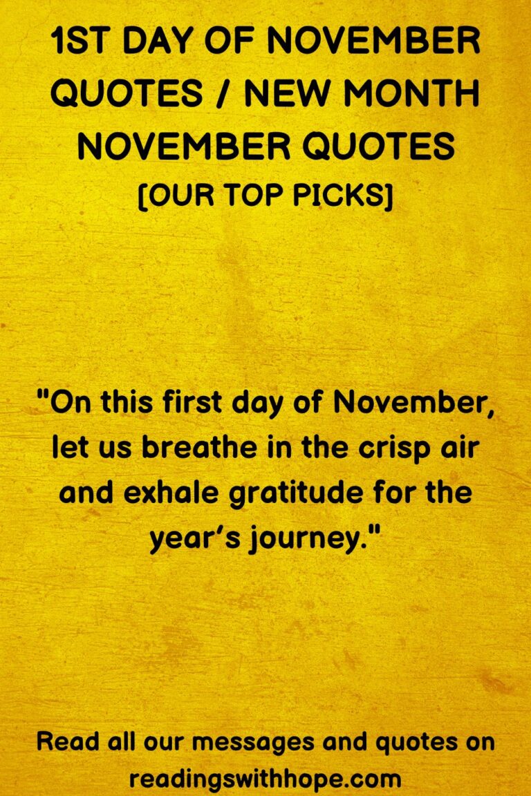 90 Hello November Quotes To Welcome The New Month