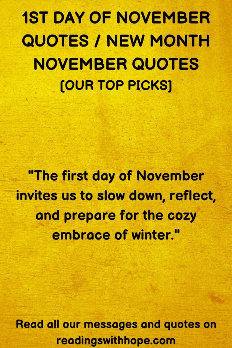 90 Hello November Quotes To Welcome The New Month