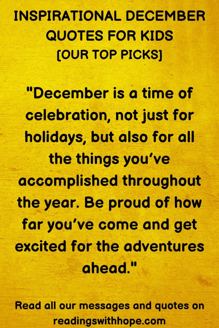 80 Inspirational December Quotes (Short, Funny, For Work and For Kids)