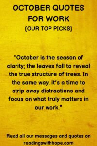 100 October Quotes and Captions | Short, Funny and For Work and For ...