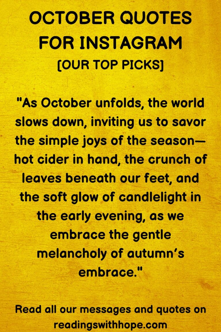 100 October Quotes and Captions | Short, Funny and For Work and For ...