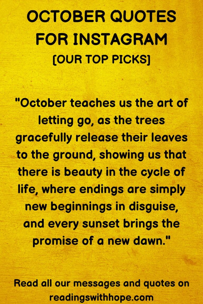 100 October Quotes and Captions | Short, Funny and For Work and For ...