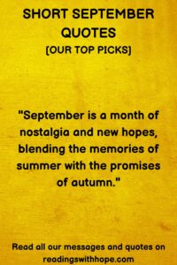 90 September Quotes and Messages | Short, Funny and Inspirational