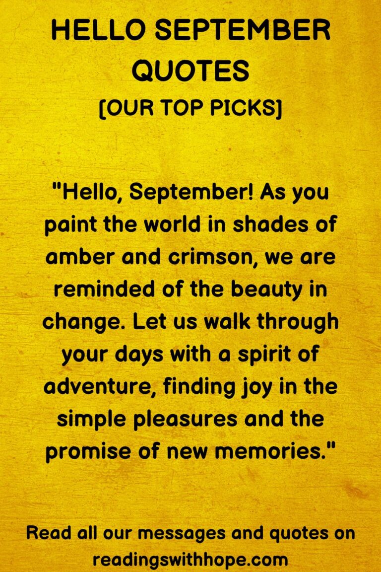 90 Hello September Quotes To Welcome The 1st Day of the Month