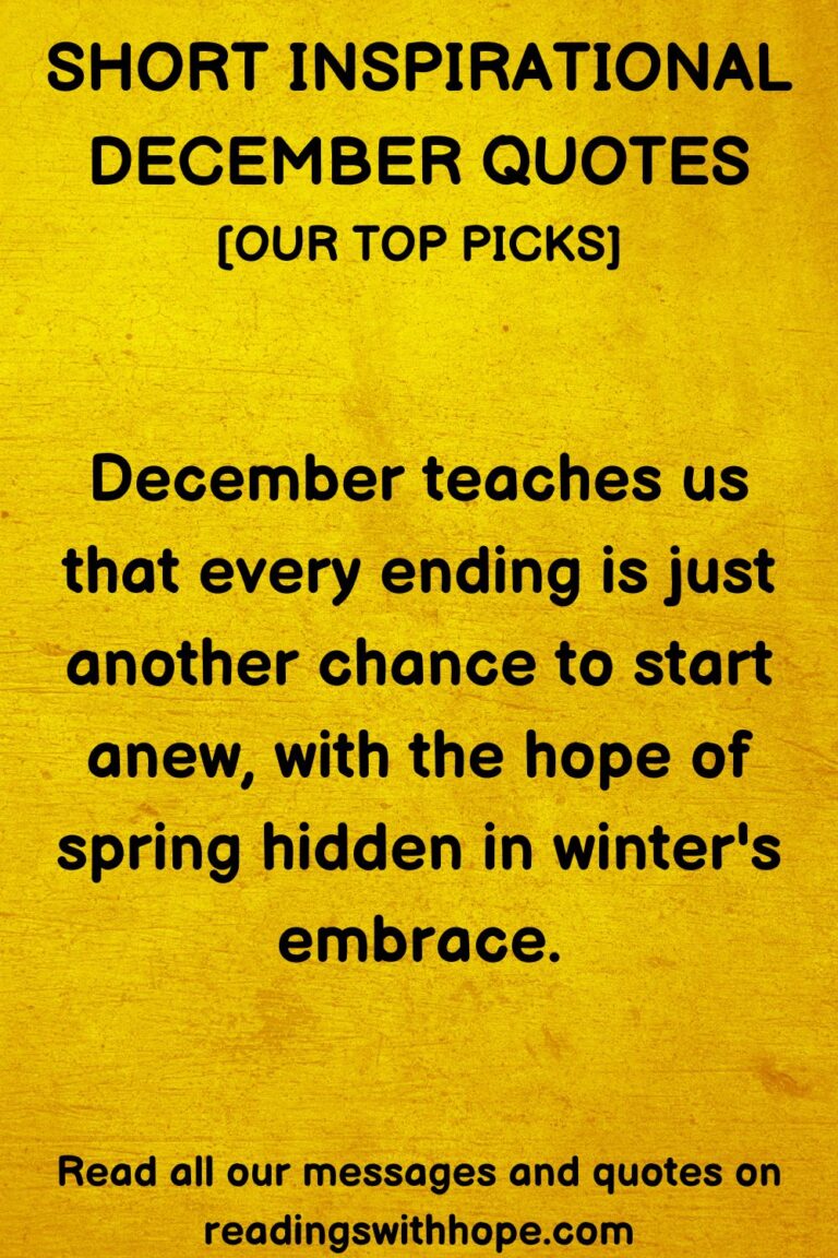 80 Inspirational December Quotes (Short, Funny, For Work and For Kids)