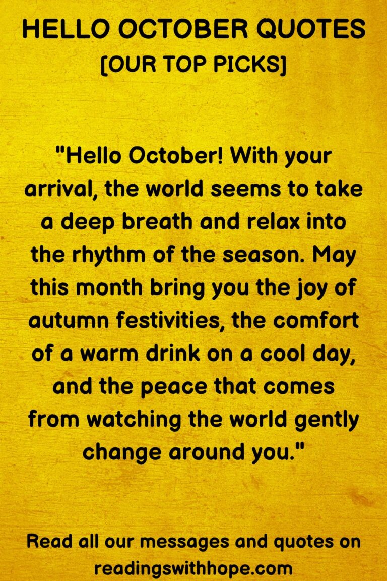 90 Hello October Quotes To Welcome The New Month