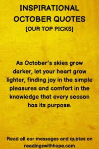 70 Inspirational October Quotes For Work and Motivation