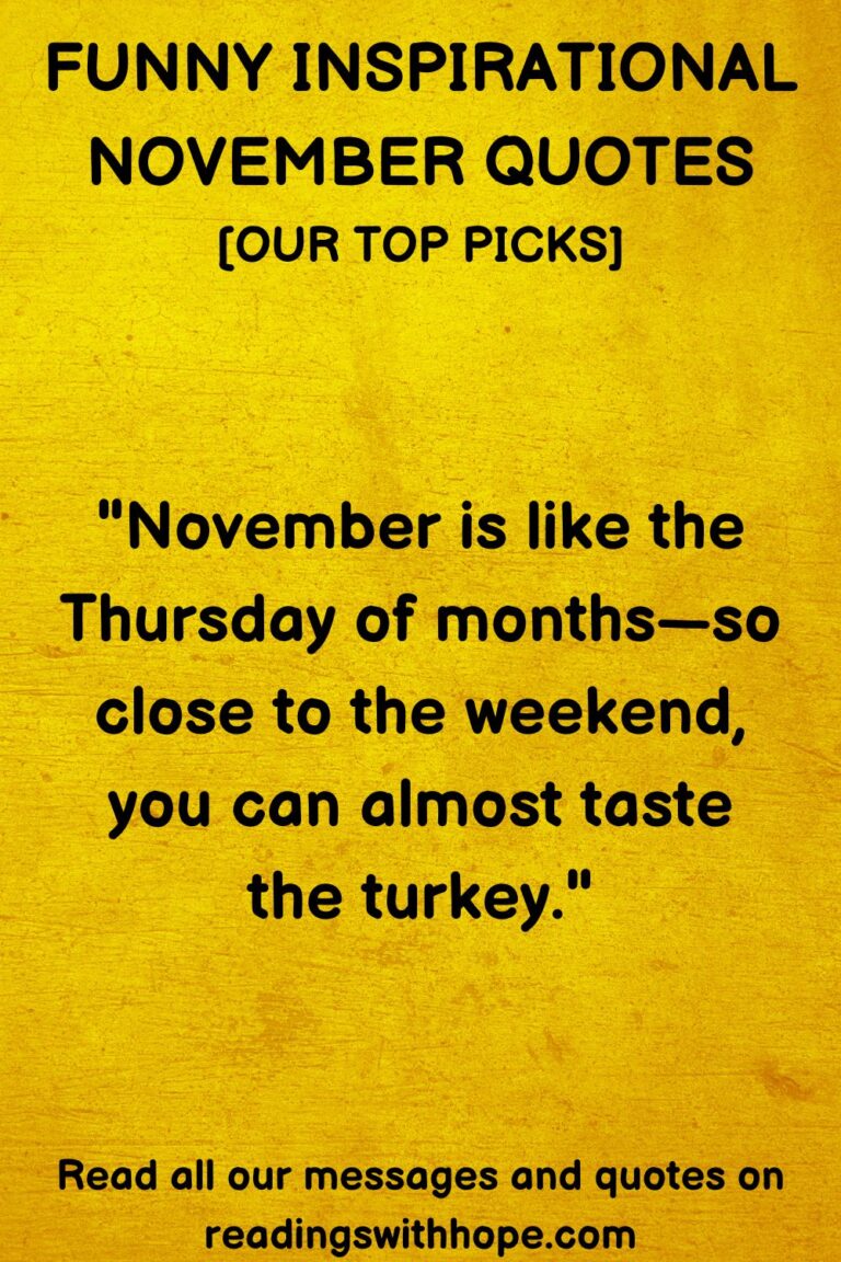 60 Inspirational November Quotes
