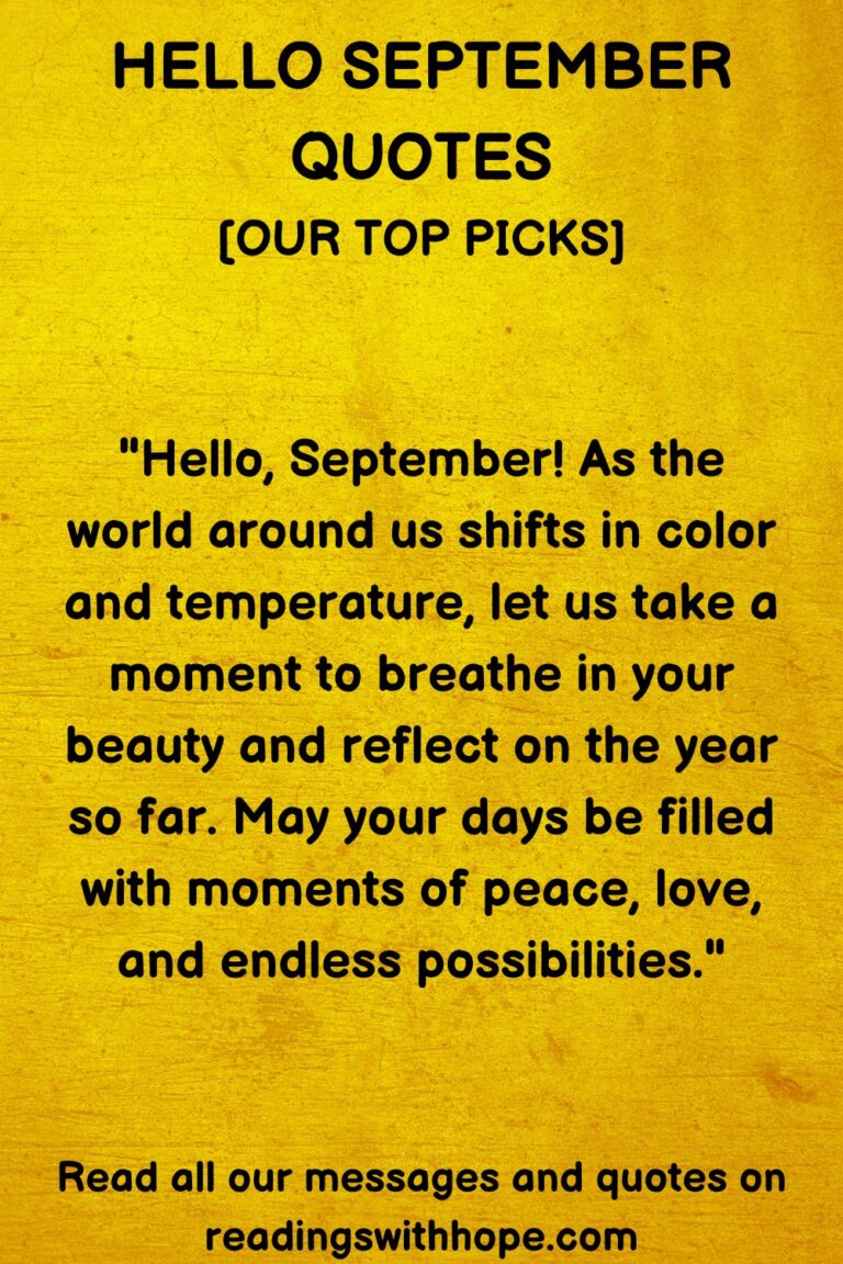 90 Hello September Quotes To Welcome The 1st Day of the Month