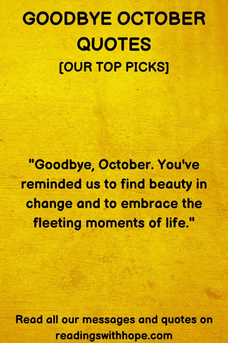 60 Goodbye October Quotes To Convey Thanks On the Last Day of the Month