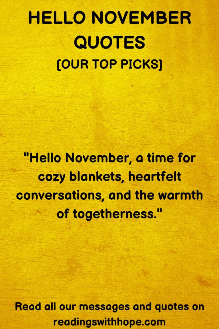 90 Hello November Quotes To Welcome The New Month