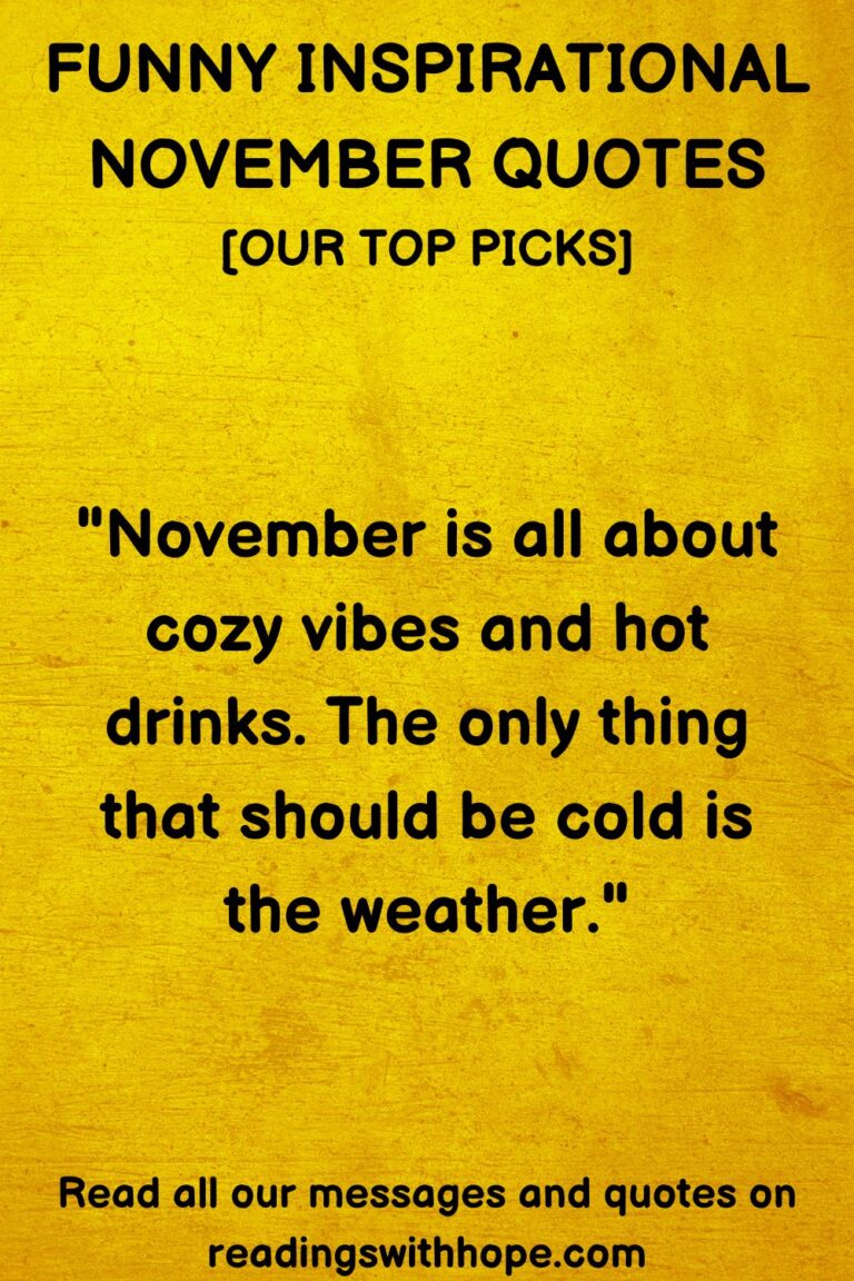 60 Inspirational November Quotes