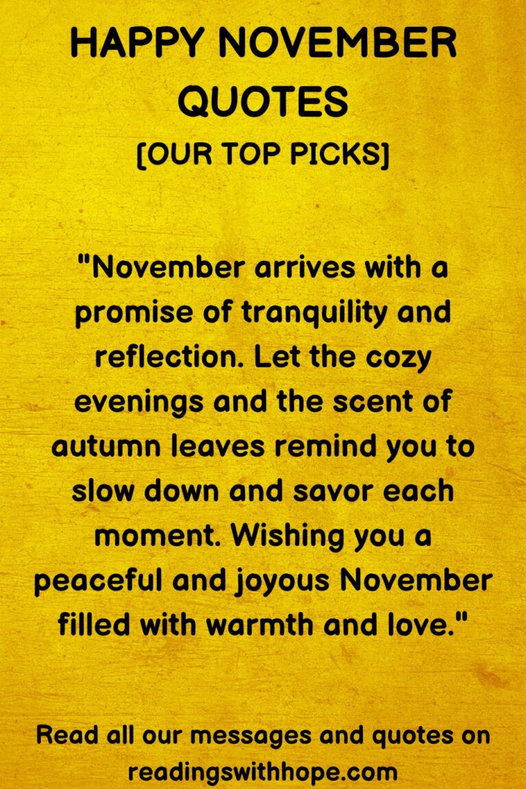90 Hello November Quotes To Welcome The New Month